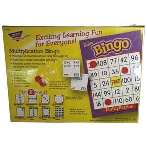 Trend Enterprises Inc | Toys | Trend Multiplication Bingo Game Learning ...